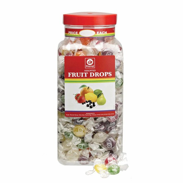 Fitzroy Fruit Drops 2 kg Jar - The British Aisles Ltd.