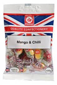 Fitzroy Mango Chilli Sweets 100g x 12 - The British Aisles Ltd.